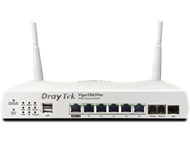 Draytek vigor 2865 vdsl2/adsl2 + dual wan security firewall